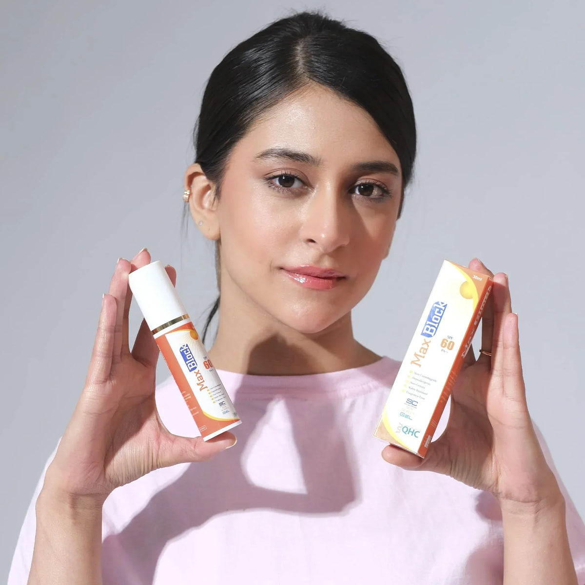 Best max block SPF 60 sunscreen gel in Pakistan for all types of skins – Qhc.com.pk